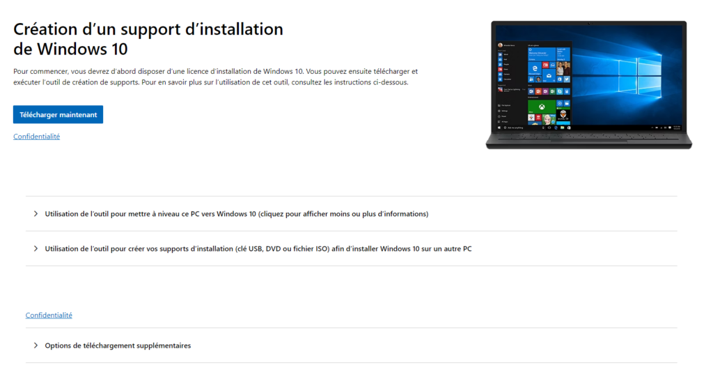 Créer une clé USB bootable Windows 10 - Guide Facile